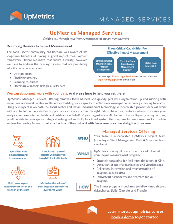 Managed Services Overview - One-Pager | UpMetrics